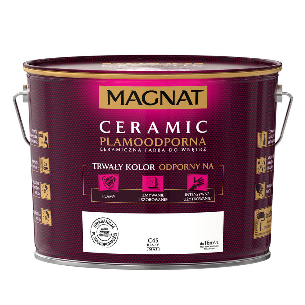 Купить Краска водоэмульсионная керамическая Magnat Ceramic белая ...